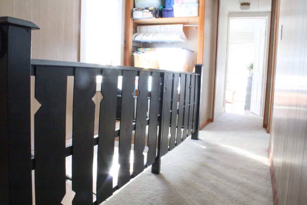 DIY Stair Railing Makeover - Arrowroot Homestead